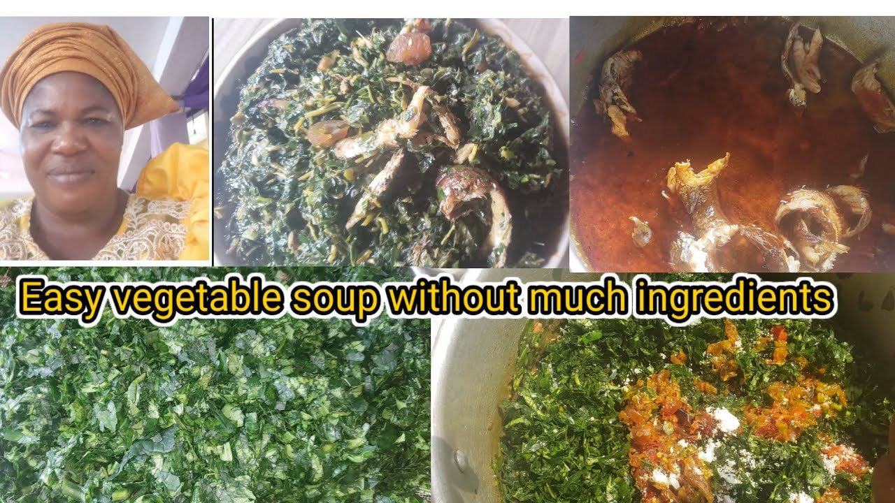 Easy vegetable soup without much ingredients - YouTube