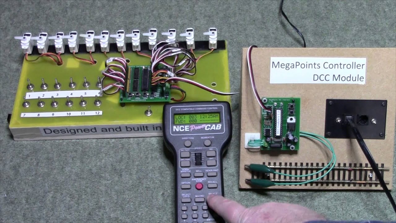 MegaPoints Controllers DCC module software v 1.3 new setup features ...