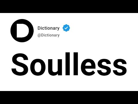 Soulless Meaning In English - YouTube