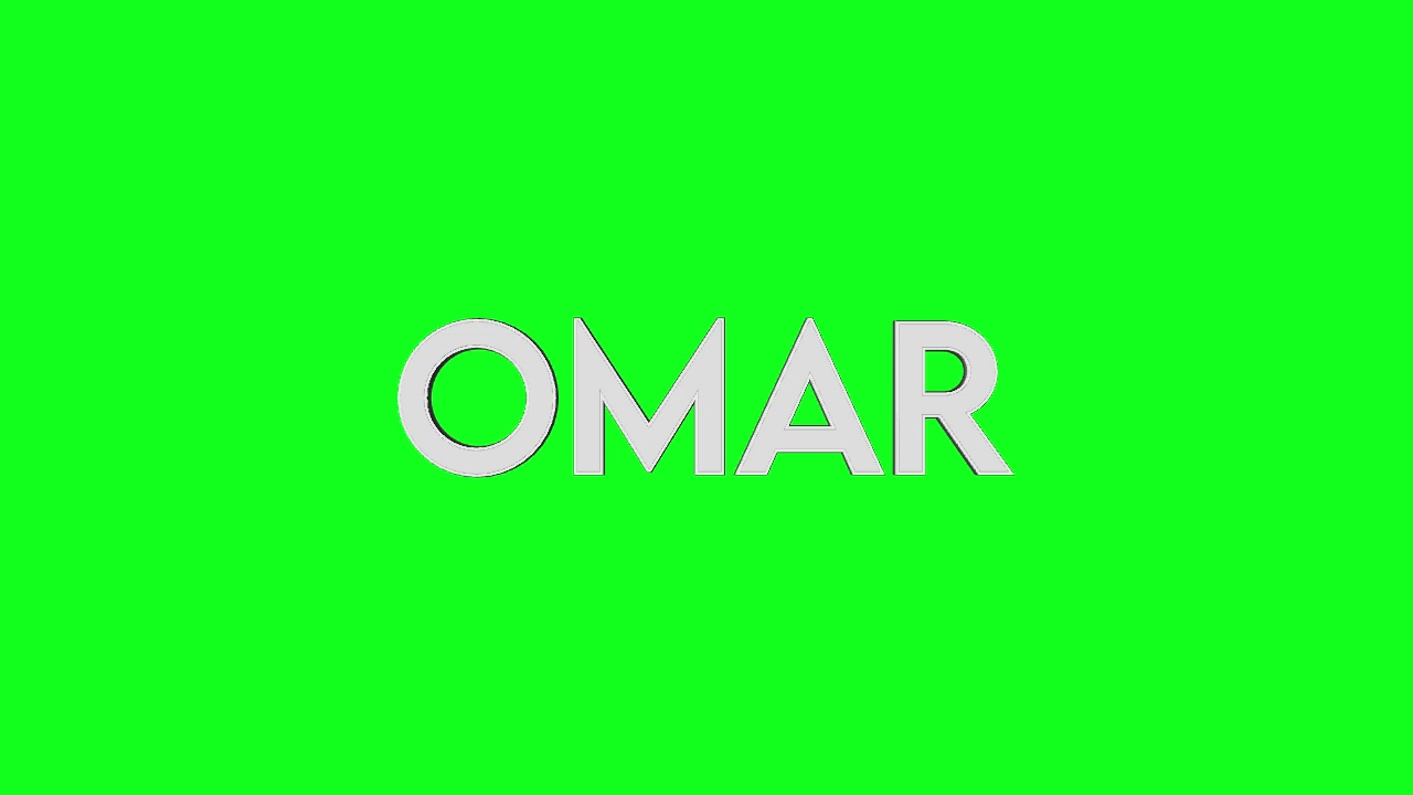 Omar 3D Text - YouTube