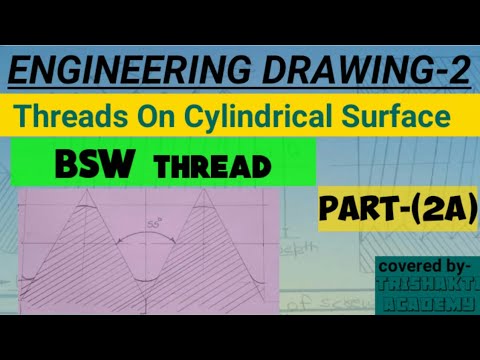 BSW Thread (Engineering Drawing) - YouTube