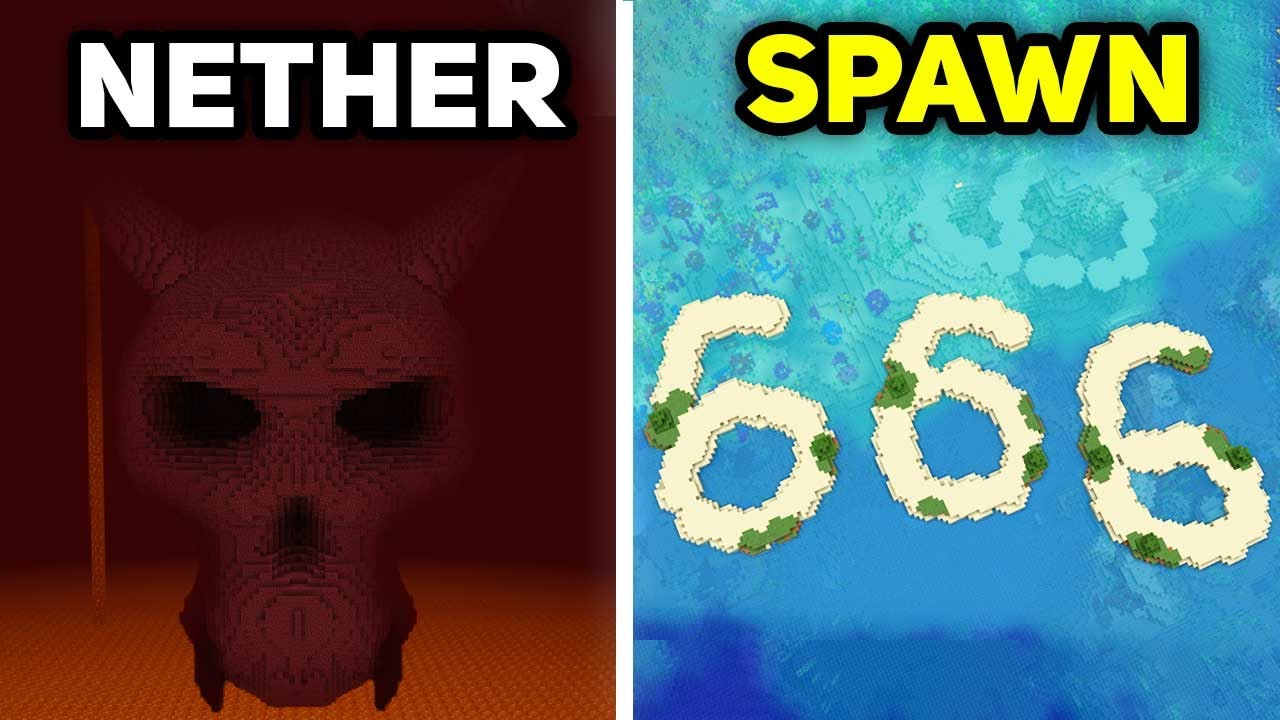 16 SCARY Minecraft Seeds That Are 100% Real - YouTube