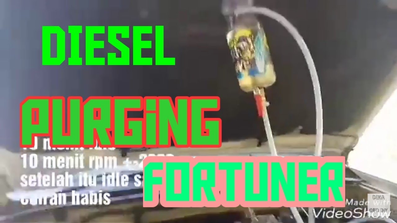 Tune up - Diesel Purging fortuner enggine 2KD menggunakan liqui moly ...