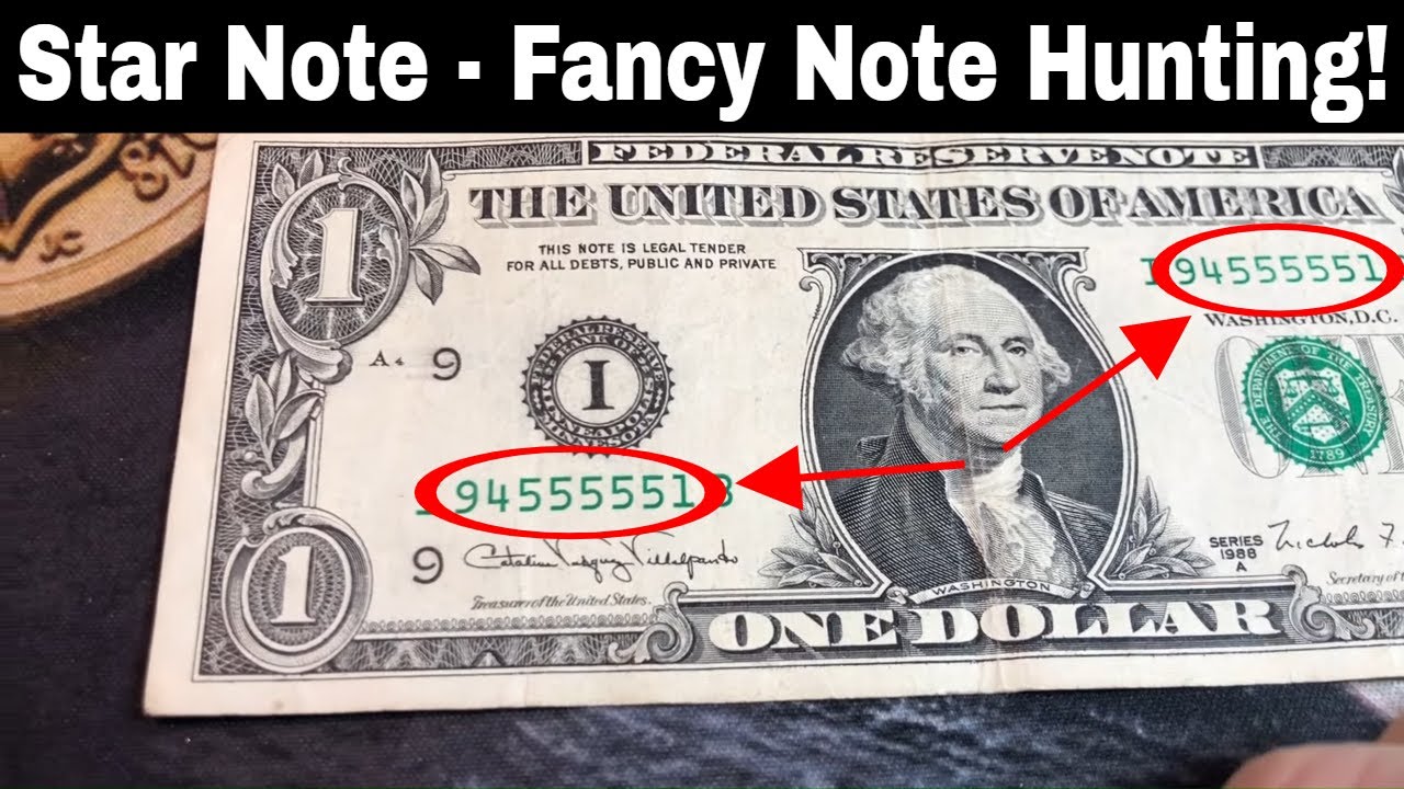 Star Note Hunting 1,000 Bills - Fancy Serial Numbers - YouTube