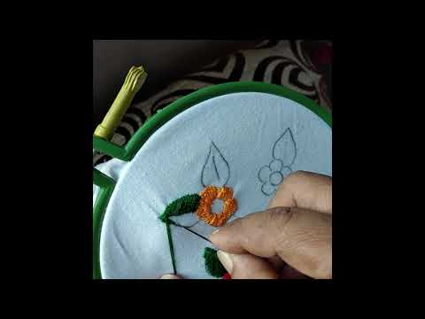 Amazing hand embroidery for wallmate - YouTube