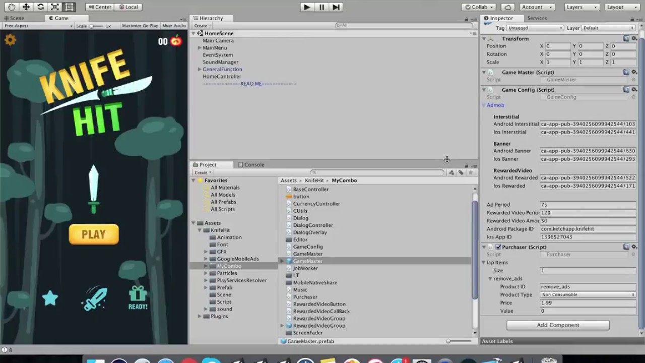 Knife Hit Unity Template YouTube - YouTube