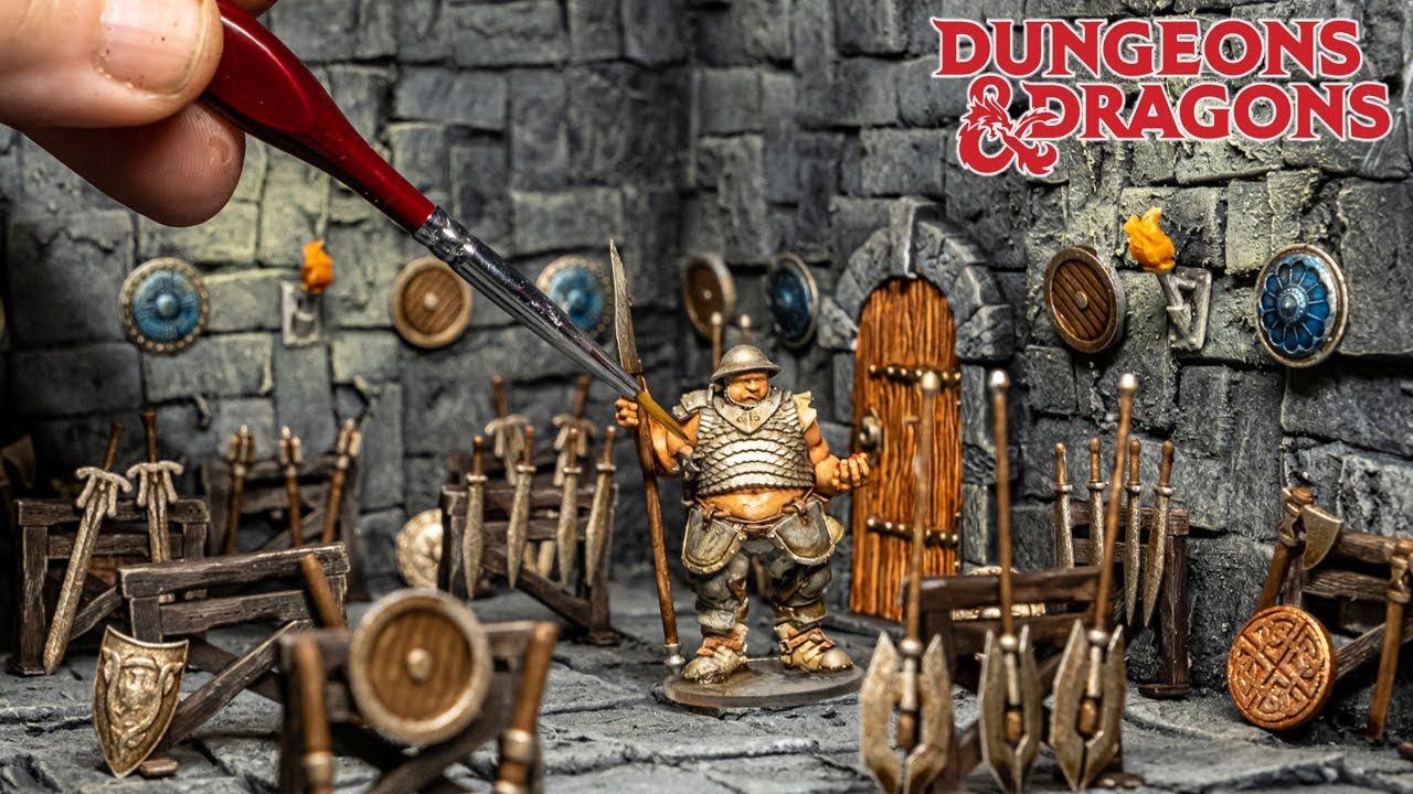 How to Make an Armoury Room for Dungeons & Dragons TTRPG - YouTube