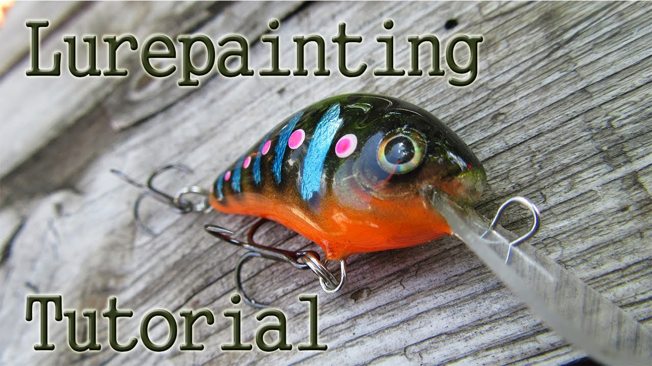 Lure Painting Tutorial. Foiled Deep Diver Crank bait - YouTube