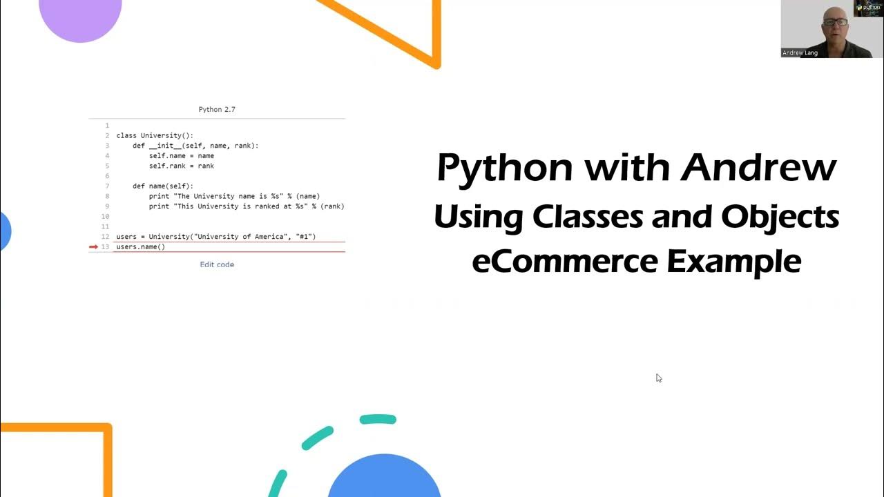 Python - Classes and Objects - An eCommerce Example - YouTube