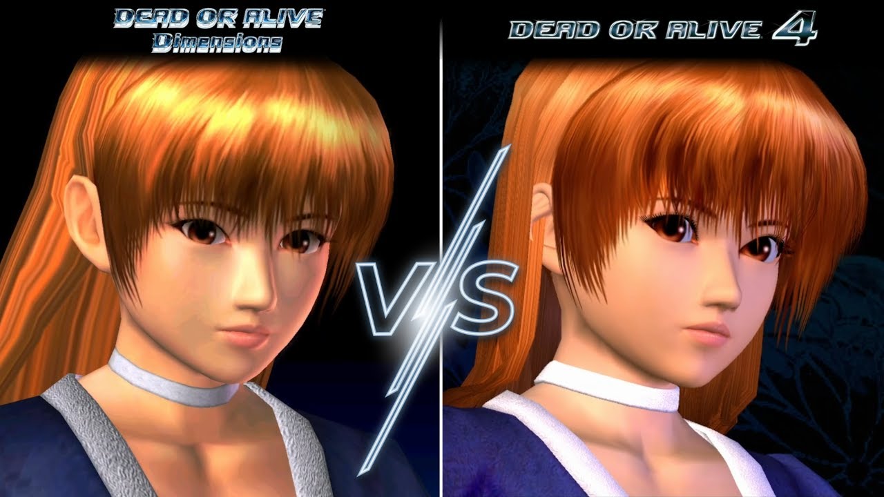 DOA Dimensions x DOA4 🚺🚹 Characters Face Comparison - YouTube