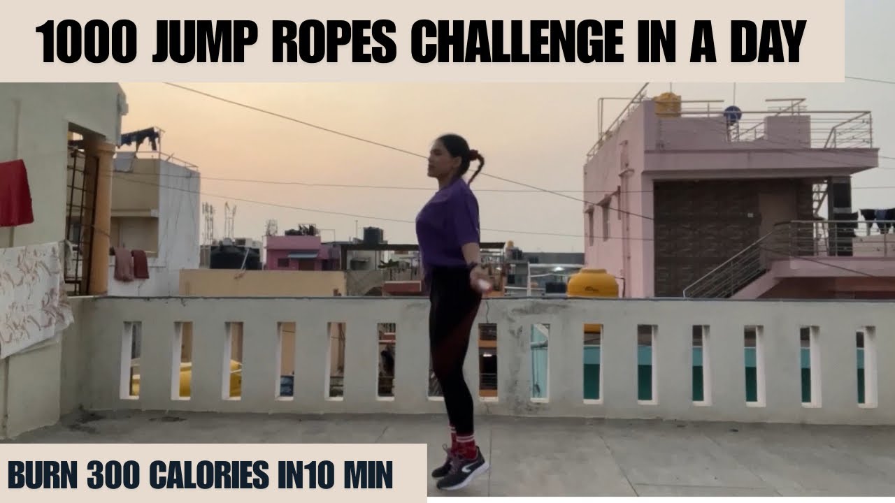 1000Skipping rop challenge in a day ||Skipping rope for weight loss||# ...