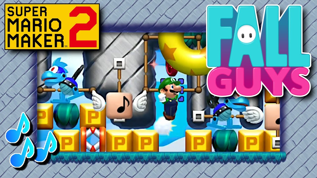 Fall Guys Level in Super Mario Maker 2 with Custom Music🎶 - YouTube