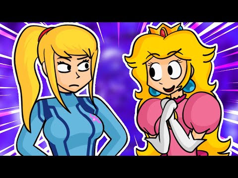 Princess Peach Meets Samus Aran