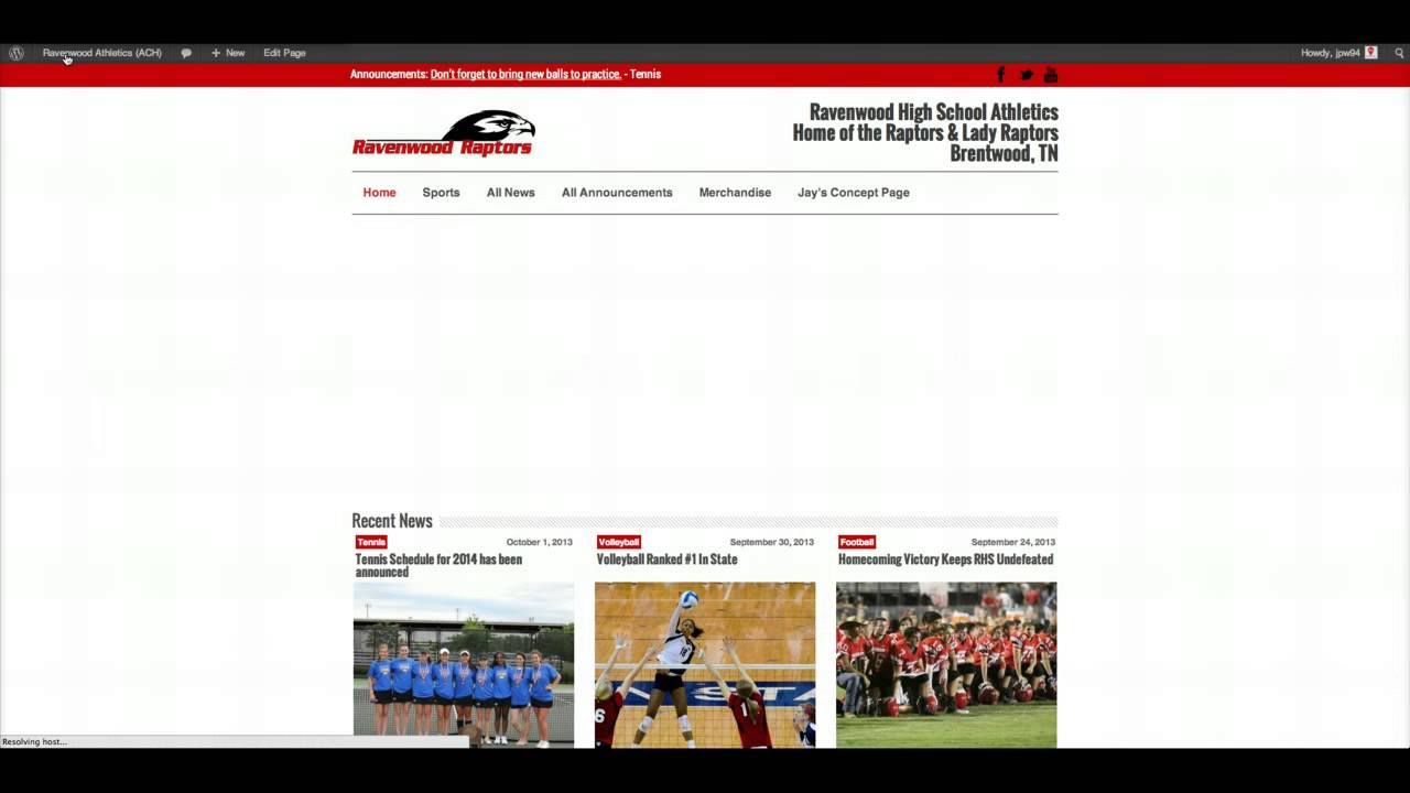 RHS Website - Changing sponsors - YouTube