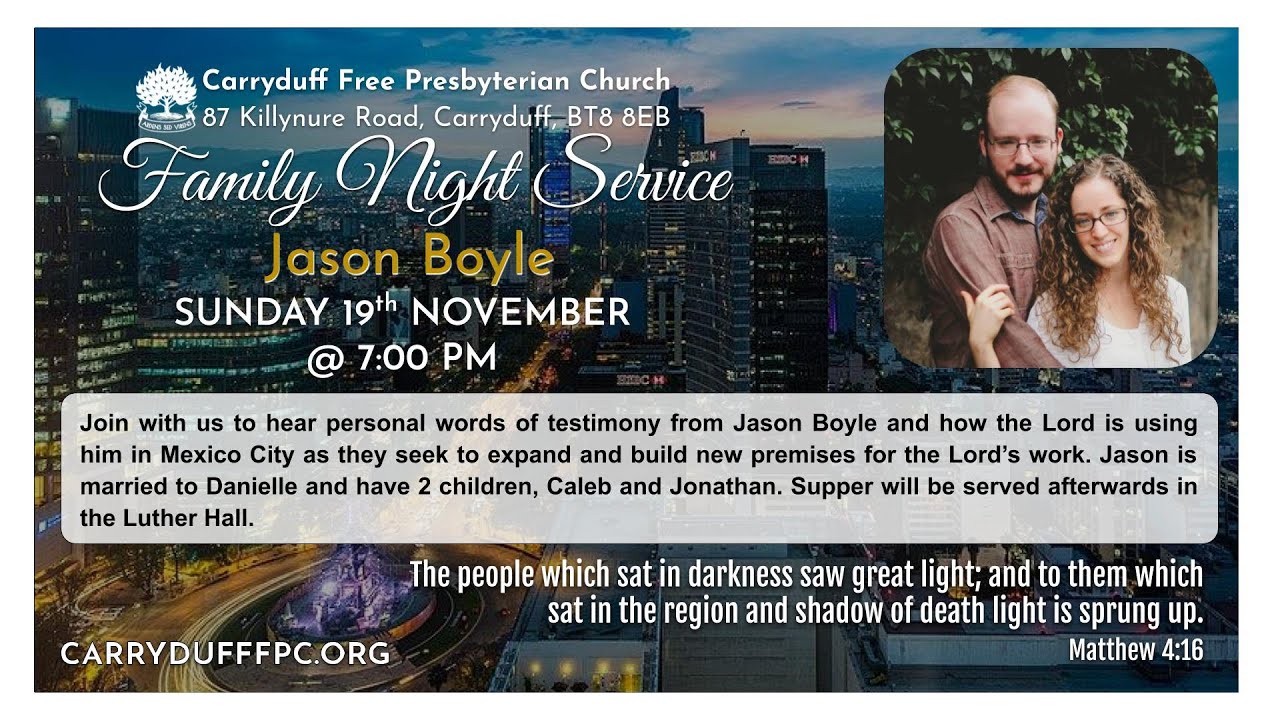 Family Night Service with Jason Boyle (Mexico City) - YouTube