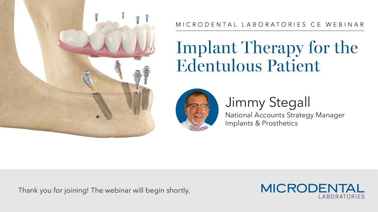 Jimmy Stegall — Implant Therapy for the Edentulous Patient - YouTube