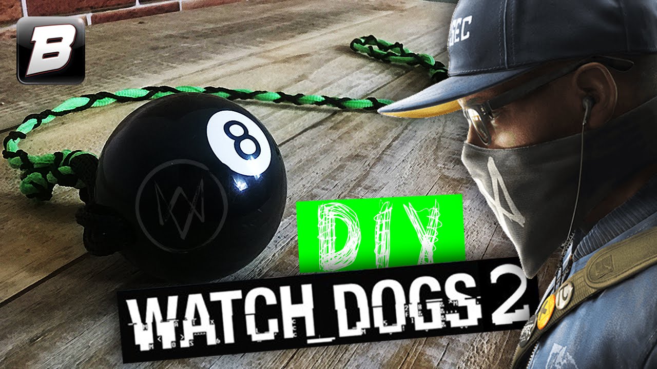 DIY :: Chaveiro Watch Dogs 2 com Bola de Bilhar - YouTube