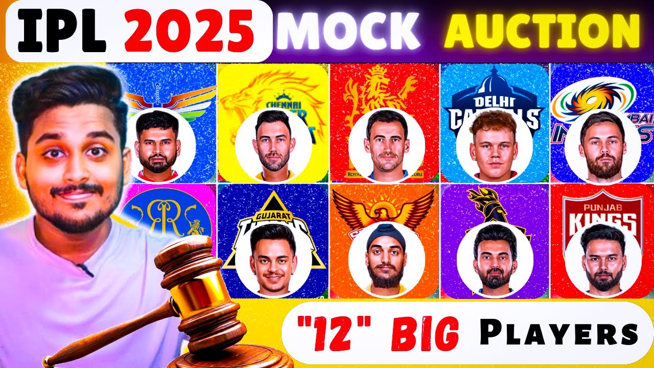 IPL 2025 MOCK AUCTION / TARGET LIST - YouTube