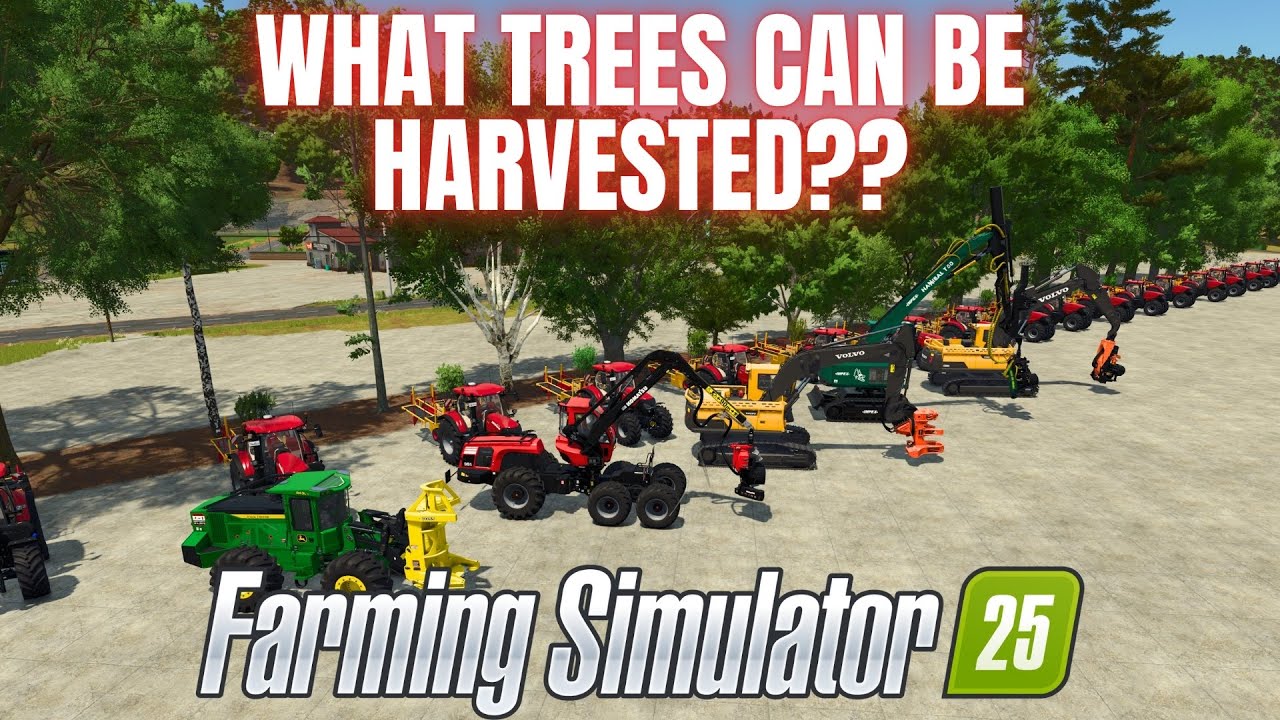 TREE HARVEST TEST - Farming Simulator 25 - YouTube