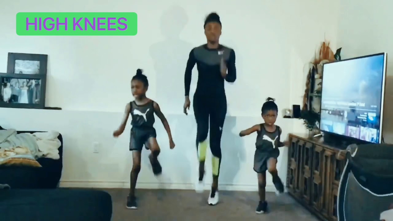 6-Minute Cardio Workout With your Kids At Home - YouTube