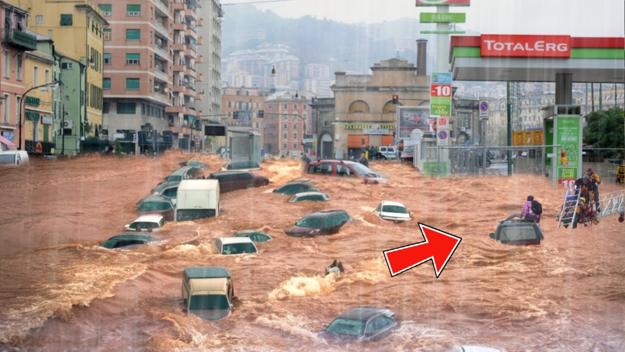 5 minutes ago, flash floods suddenly hit Italy ! Elba Island were ...