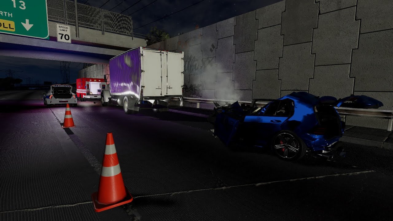 Volkswagen Golf Crash 300 km/h Autobahn - FLASHBACKS - BeamNG.Drive ...