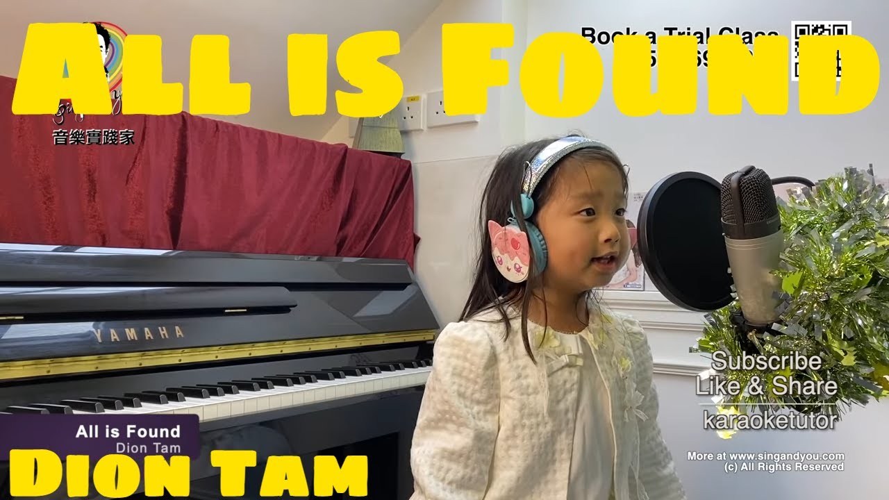 All is Found (Dion Tam Lyric Cover) - YouTube