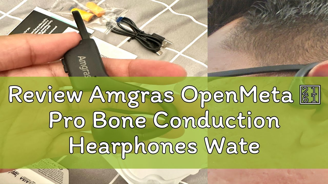 Review Amgras OpenMeta Ⅱ Pro Bone Conduction Hearphones Water/Sweat ...