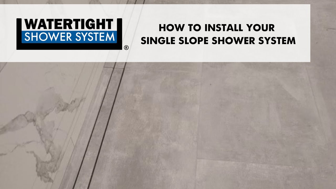 How to Install a Single Slope Shower System: Step-by-Step Guide - YouTube