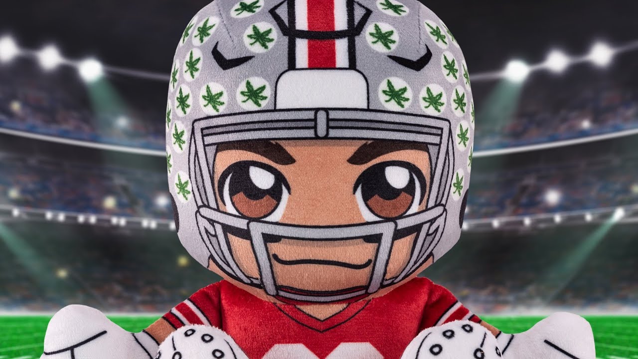 Bleacher Creatures Ohio State Buckeyes Football Player 8" Kuricha Plush ...