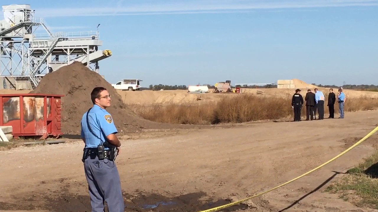 Police investigating sand pit - YouTube
