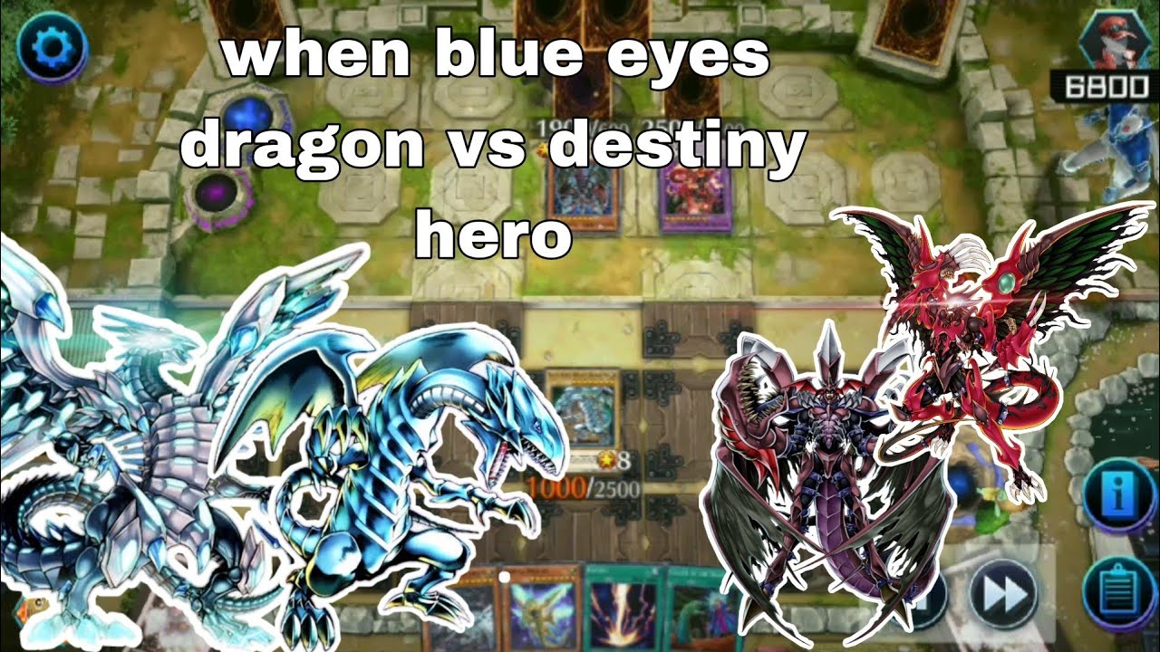 ini akibatnya meremehkan deck blue eyes dragon yang legendaris..destiny ...