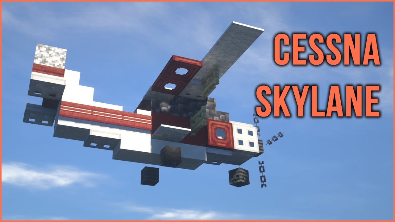 Minecraft Tutorial: How to Make a Cessna Skylane - YouTube