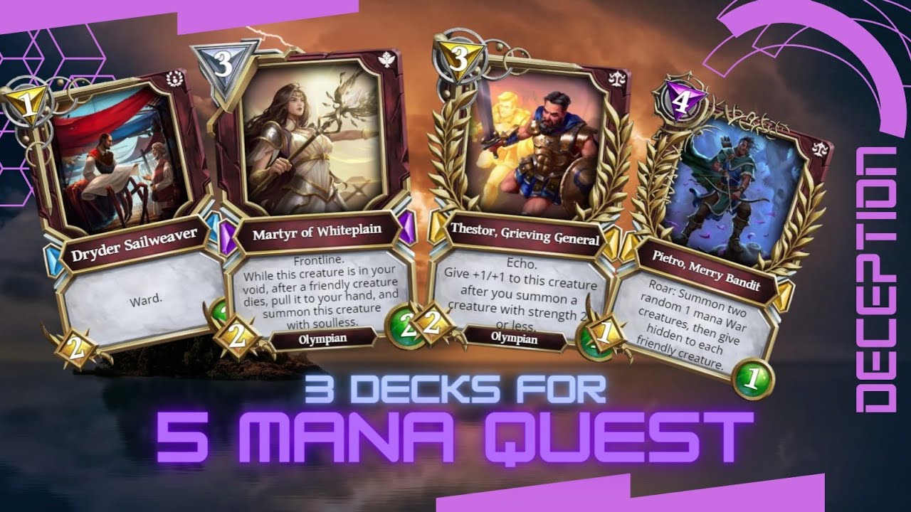 Gods Unchained: Games of the day, mirrow hidden rush and aggro Light, 5 ...