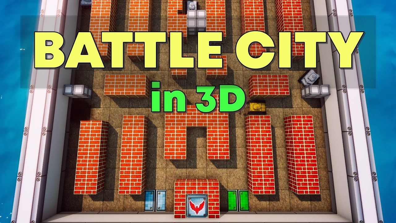 Battle City remake Танчики в 3D, современная ретро аркада - YouTube