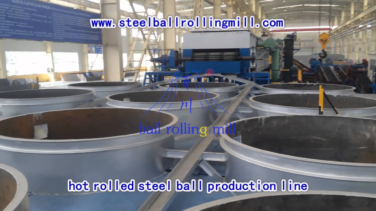 hot rolled steel ball production line,steel ball rolling line - YouTube
