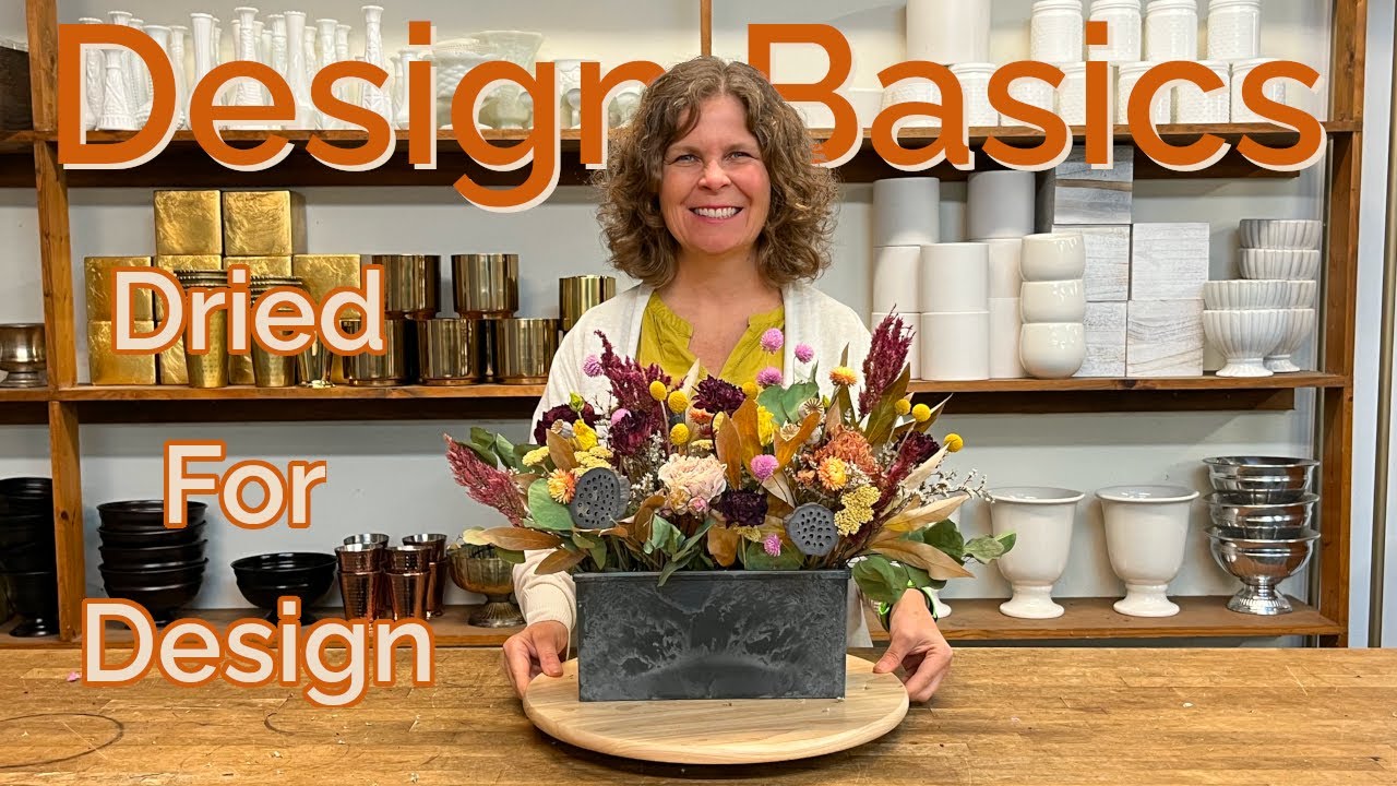 Design with Dried Flowers - Dude, This Centerpiece is So Good! - YouTube