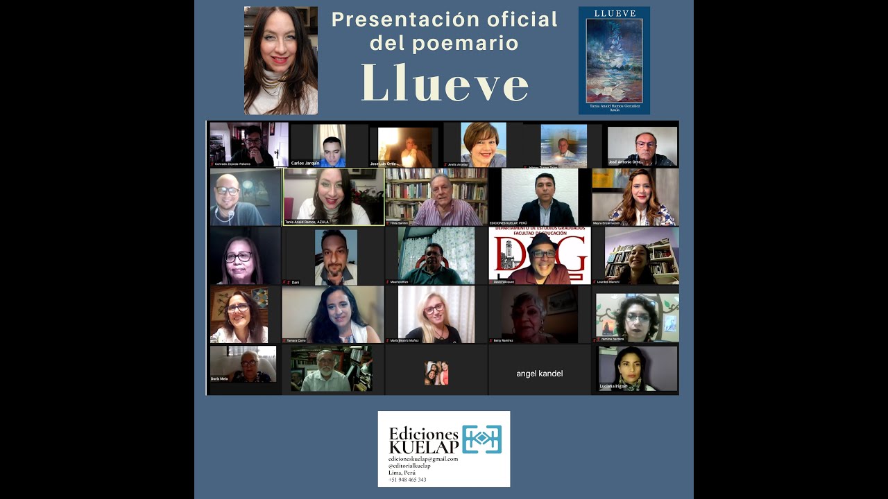 Presentación Libro LLUEVE de AZULA ( 24 de octubre de 2021) - YouTube