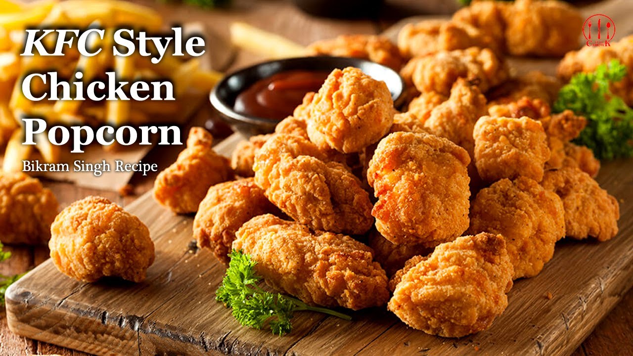 KFC Popcoen Chicken Recipe | Homemade Popcorn Chicken | Crispy Chicken ...
