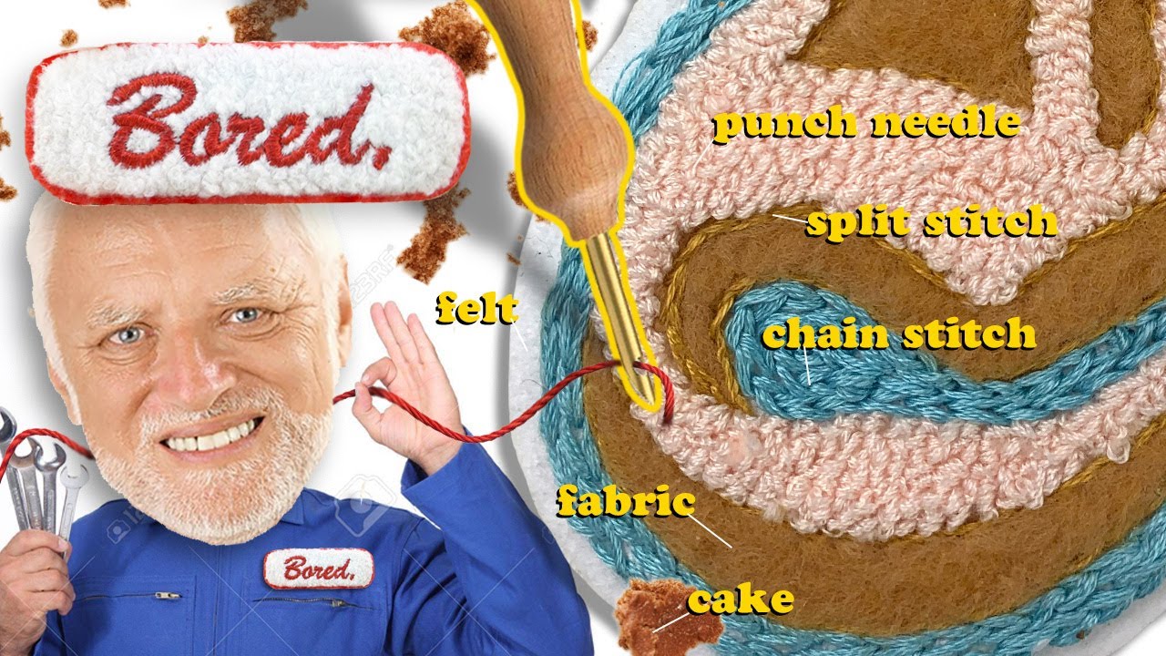 How To Make a Patch (PUNCH NEEDLE + EMBROIDERY) - YouTube