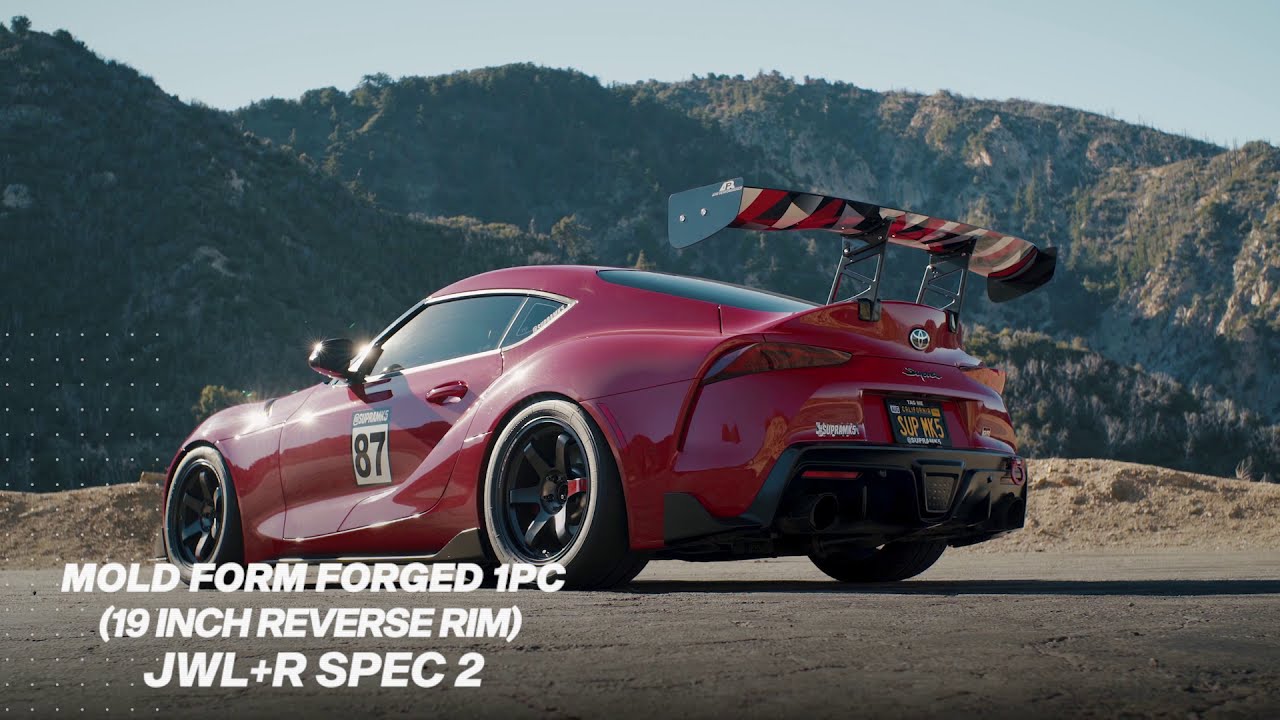 RAYS | VOLK RACING | TE37SL Black Edition III x A90 Supra - YouTube