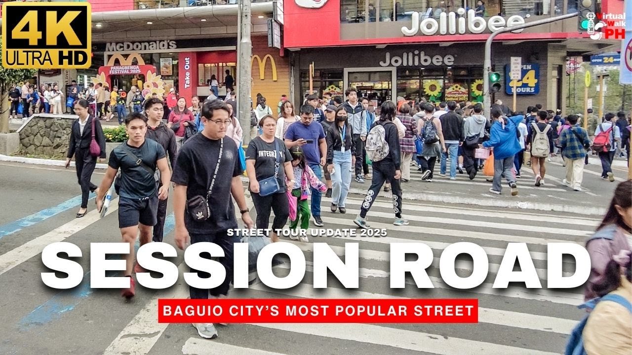 [4K] AMAZING SESSION ROAD Walk Tour | HEART of Baguio City 2025 - YouTube