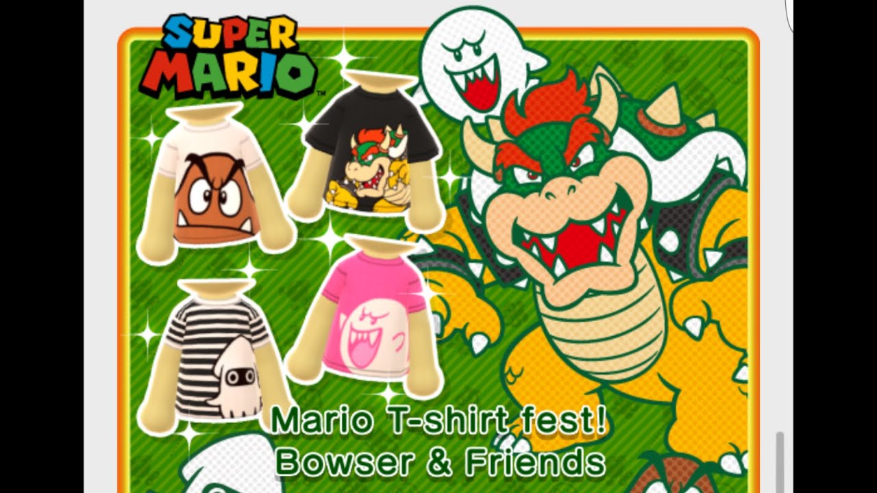 Miitomo Drop: Mario T-shirt Fest! Bowser & Friends (EASY) - YouTube