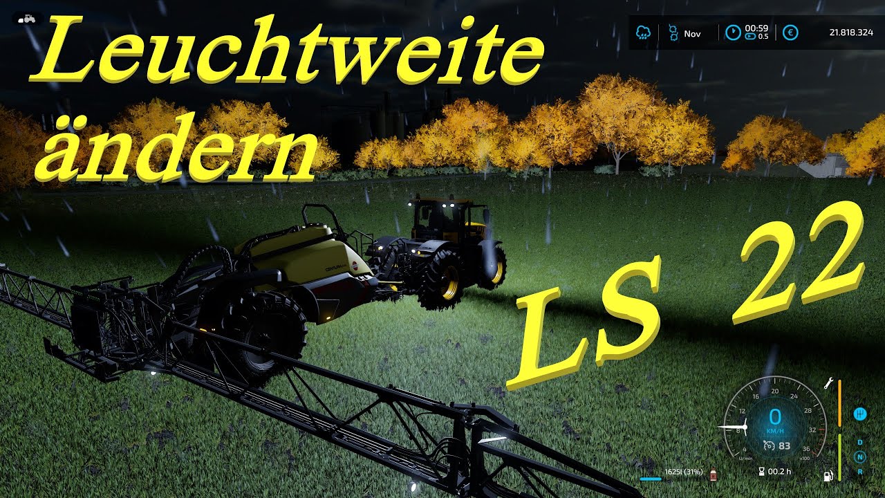 LS22 FS22 Landwirtschafts Simulator 22 Leuchtweite ändern i3D File ...