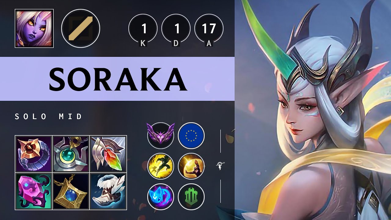 Soraka Mid vs Zoe - EUW Master Patch 14.24 - YouTube