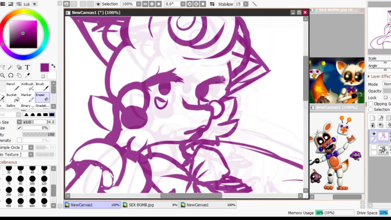 FNAF Lolbit I Speedpaint I re-drawing my old art - YouTube