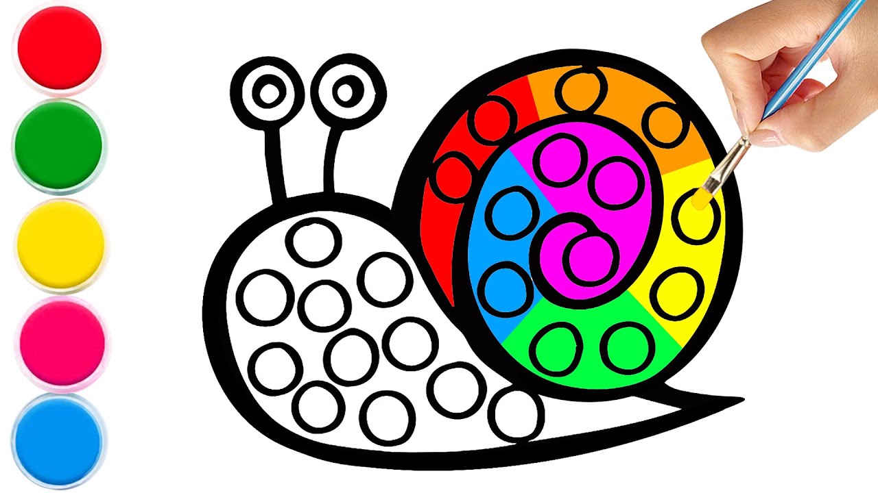 How to Draw Snail Pop It | Easy Drawing & Painting | Step By Step - YouTube