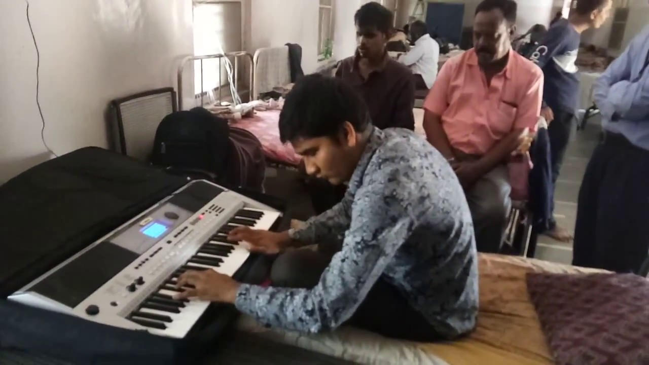 inspired Blind Boy singing and Playing piano..... Just support them ...