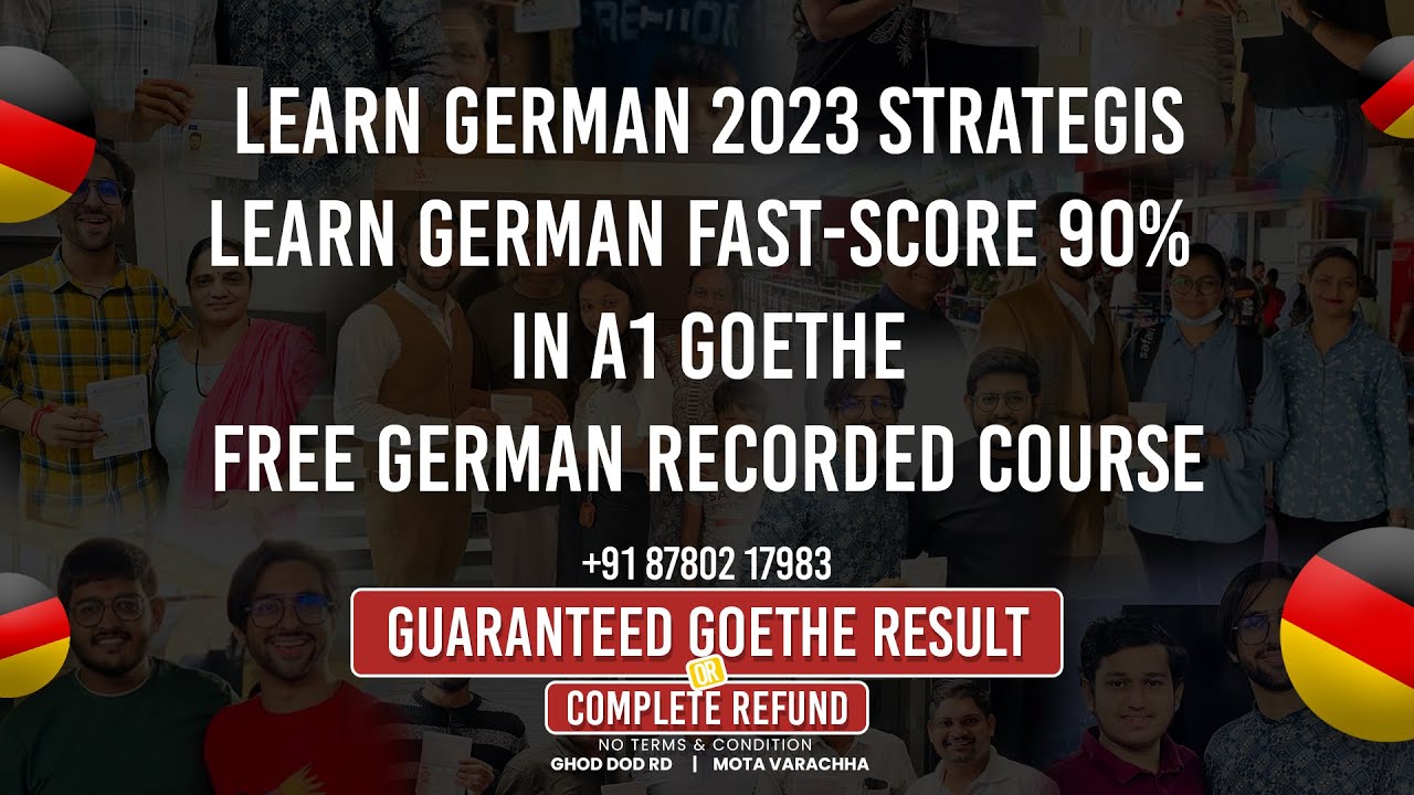LEARN GERMAN 2023 STRATEGIES-LEARN GERMAN FAST- SCORE 90% IN A1 GOETHE ...