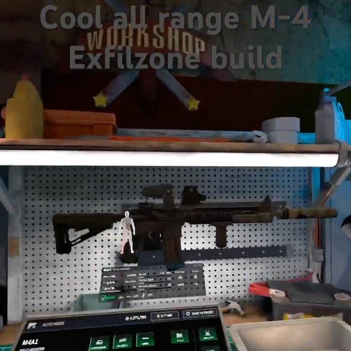 Cool M4 setup using to new Contractors Exfilzone gun smithing system ...